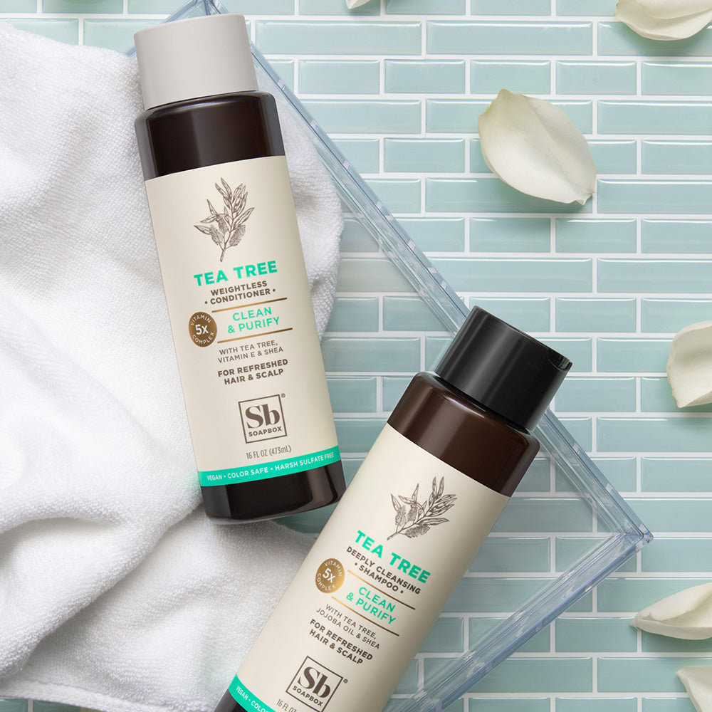 Tea Tree Purifying Shampoo + Conditioner Set — Soapbox