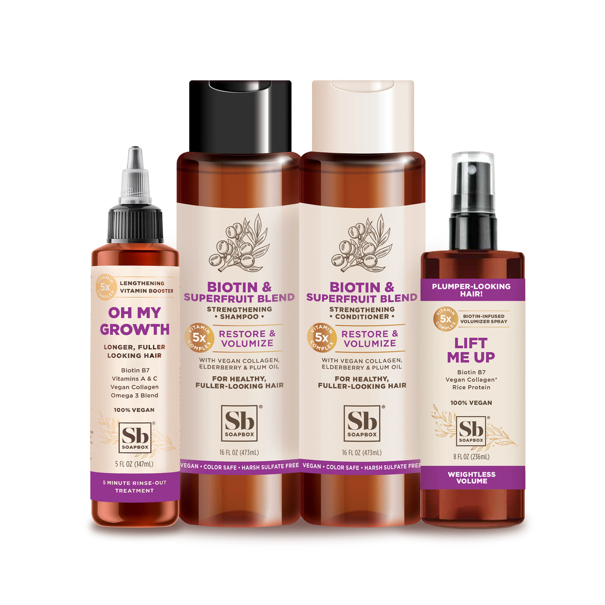 Biotin & Superfruit Volumizing Haircare Bundle — Soapbox
