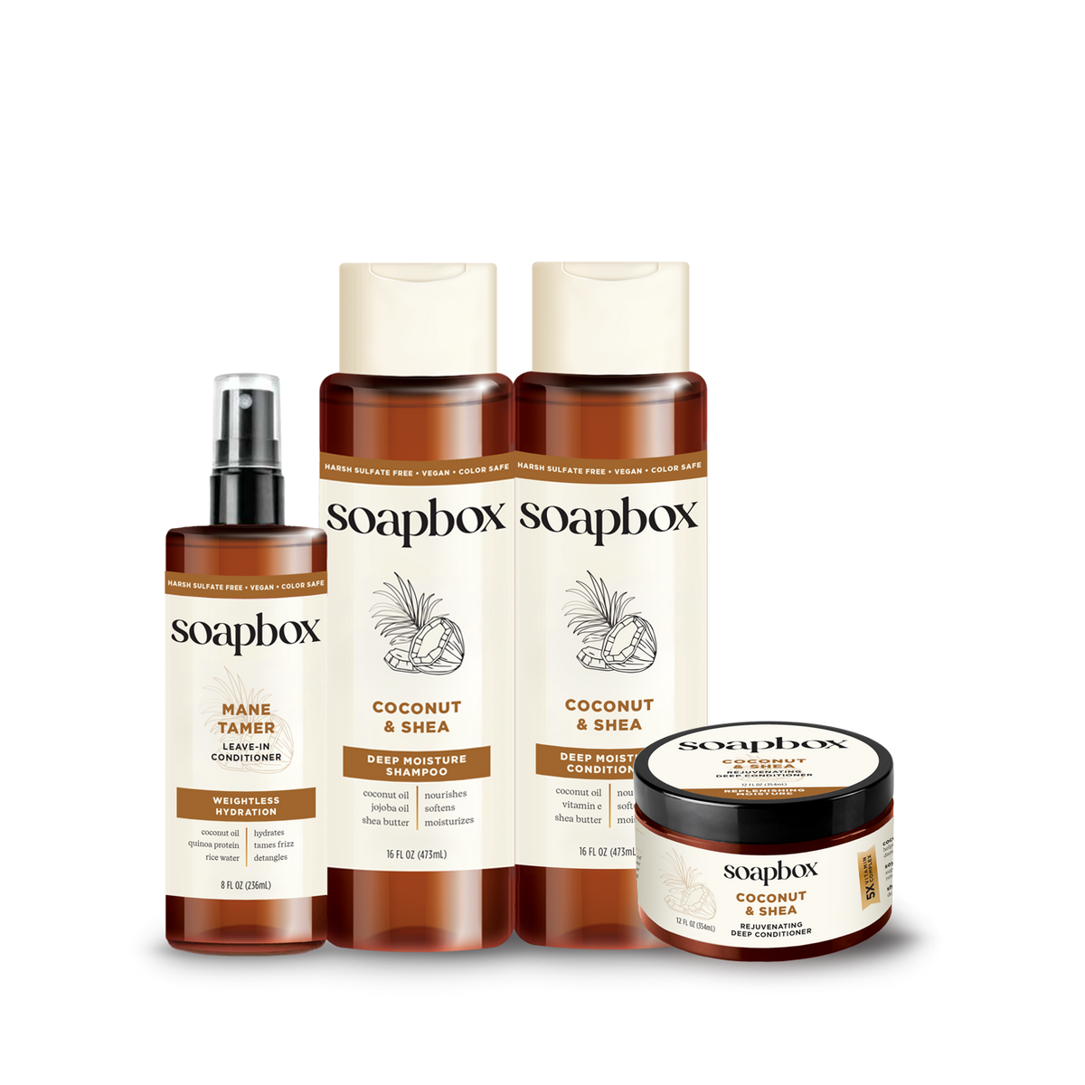 Coconut & Shea Deep Moisture Haircare Bundle — Soapbox