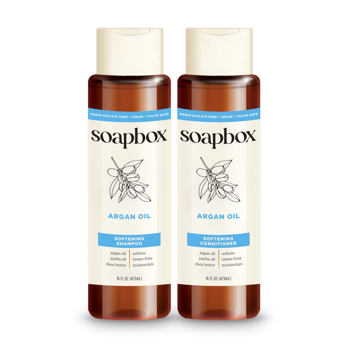 Argan Oil Anti-Frizz Shampoo + Conditioner Set — Soapbox
